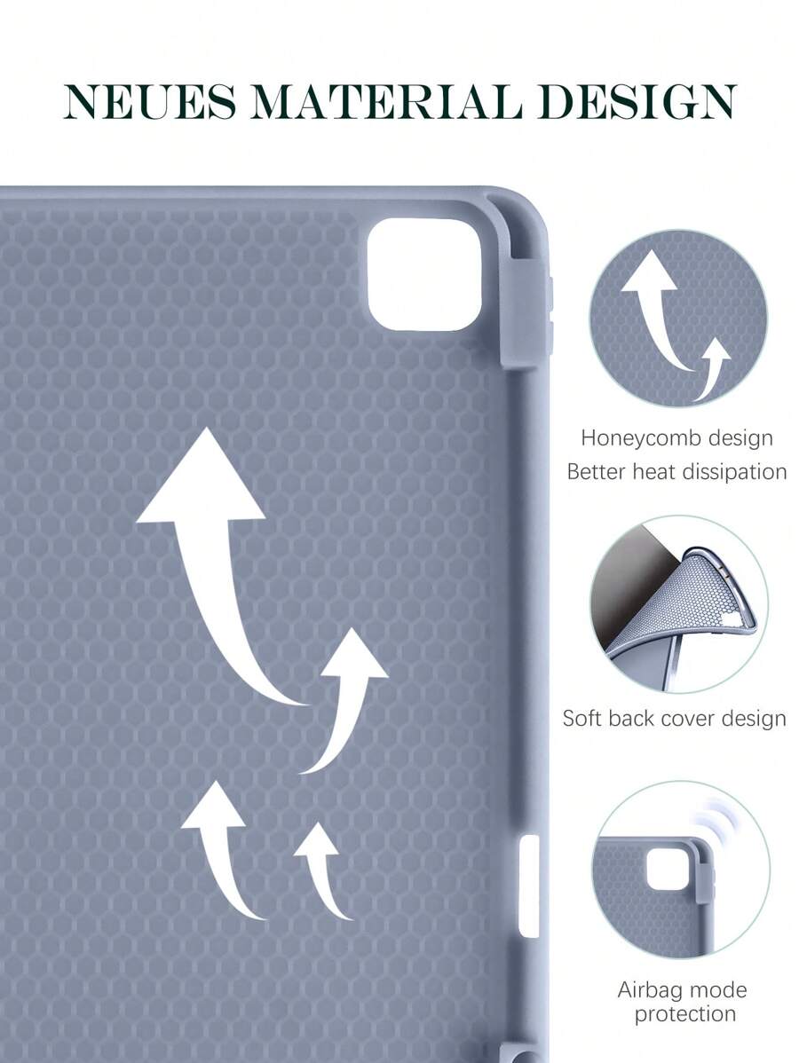 Capa Protetora de iPad de Cor Sólida Apple com Compartimento para ...