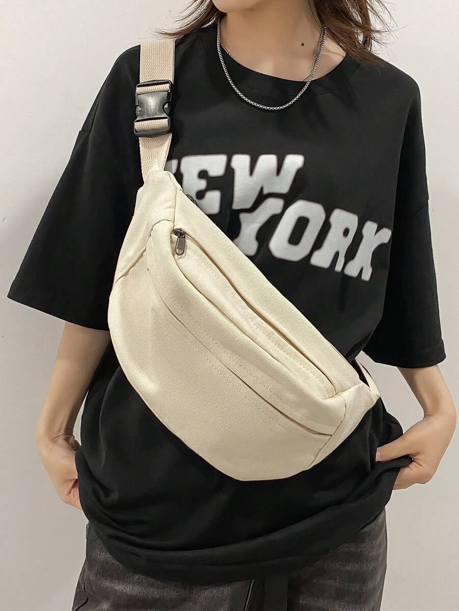 Minimalist Fanny Pack Large Capacity Release Buckle Design | SHEIN USA