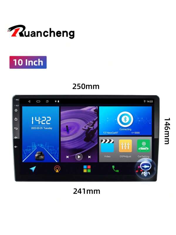10 Inch 8G+128G 8 Core 2 Din Car Radio GPS | SHEIN UK