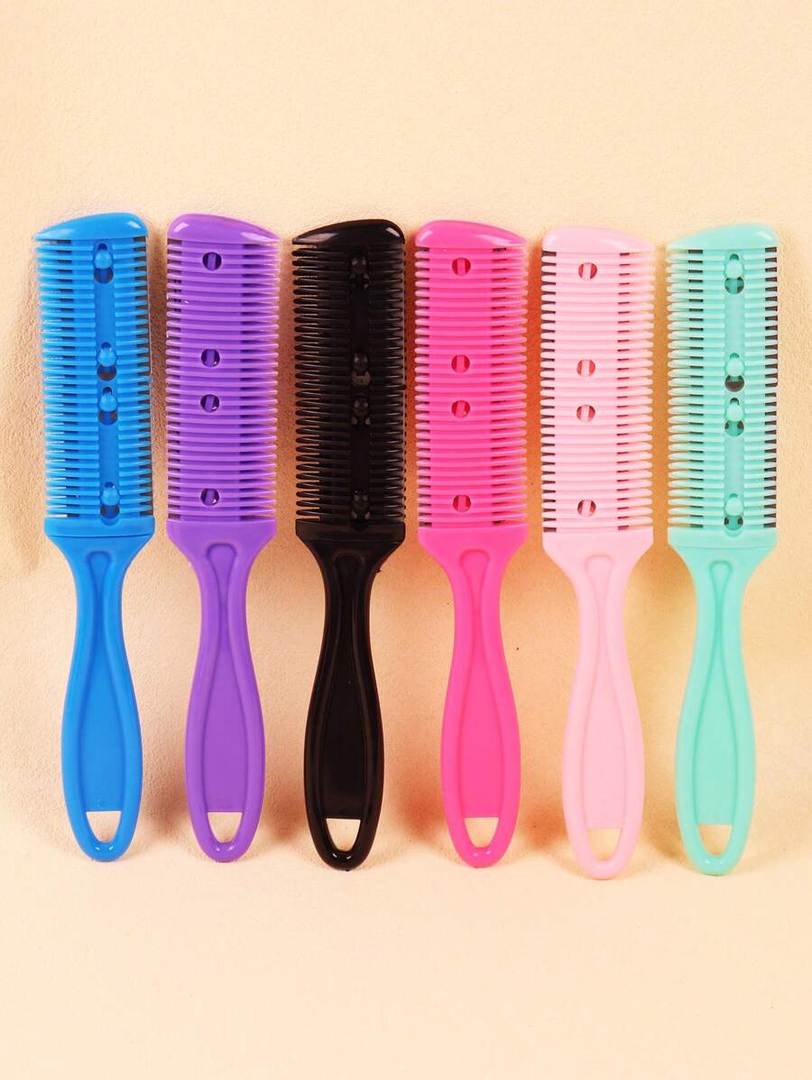 Double Edge Razor Comb Hair Cutter Comb, Black Hair Thinning Comb Slim ...