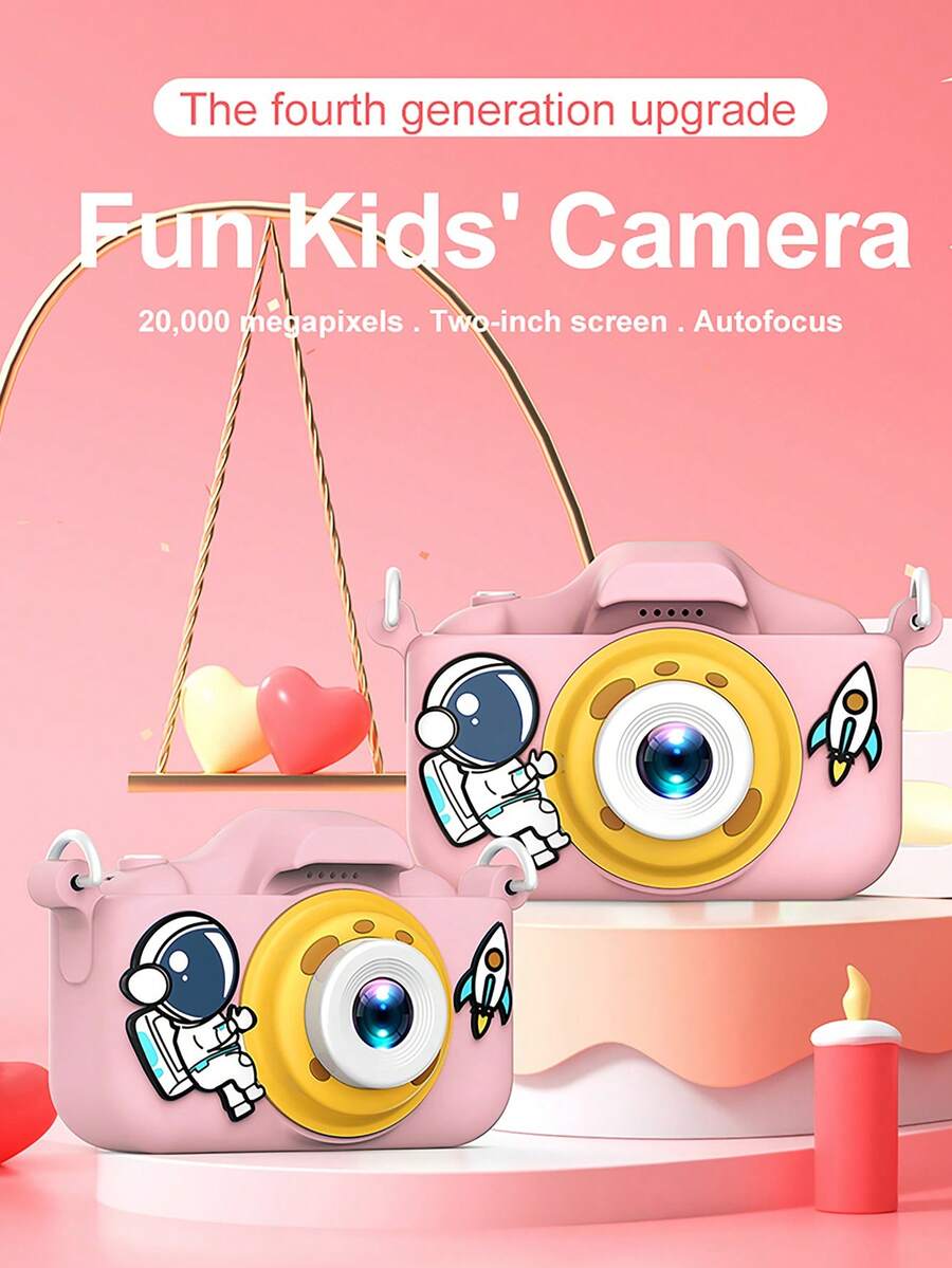 Astronaut Pattern 2000W Pixel Portable Cartoon Cute Mini Camera | SHEIN USA