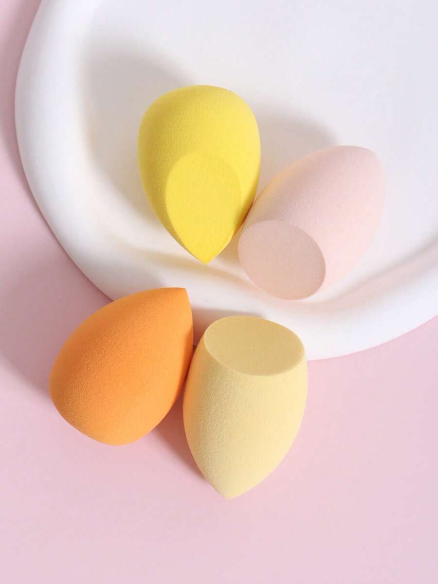 4 Piezas/set Esponja De Maquillaje, Esponja De Belleza Mixta Para Base ...