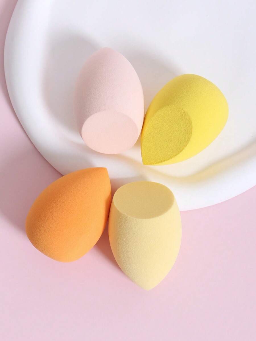 4 Piezas/set Esponja De Maquillaje, Esponja De Belleza Mixta Para Base ...