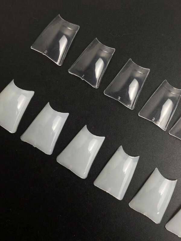 Get Glamorous with 500pcs Duck Flare Finger False Nail Tip Half Cover ...