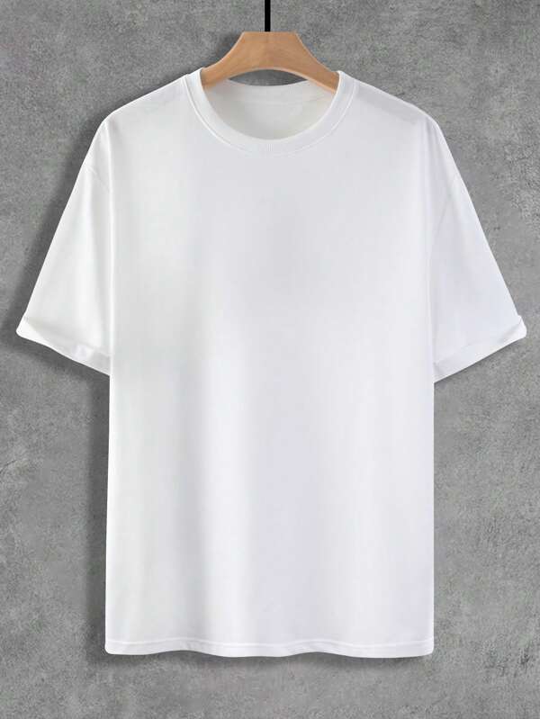 Manfinity Emrg Men Mushroom And Letter Graphic Drop Shoulder Tee Shein Usa