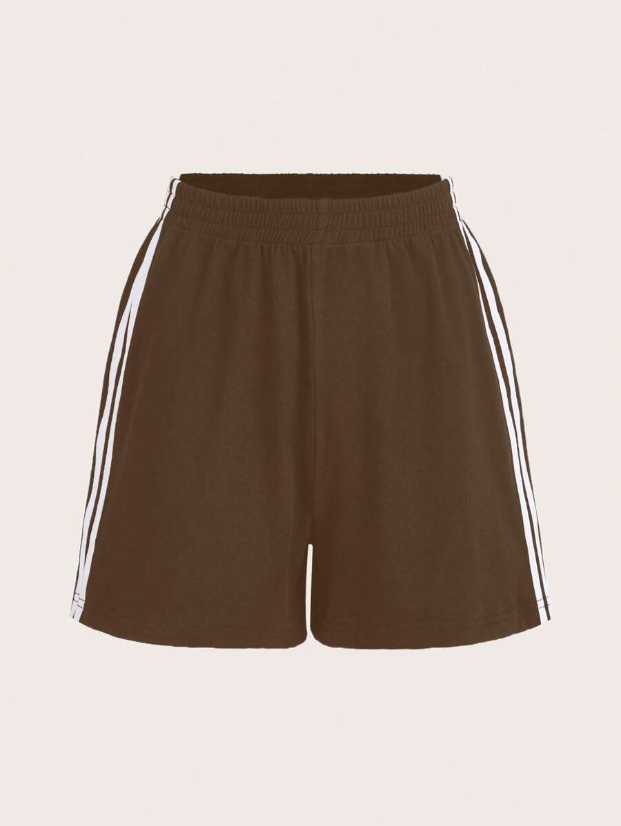 SHEIN EZwear Striped Side Track Shorts | SHEIN USA