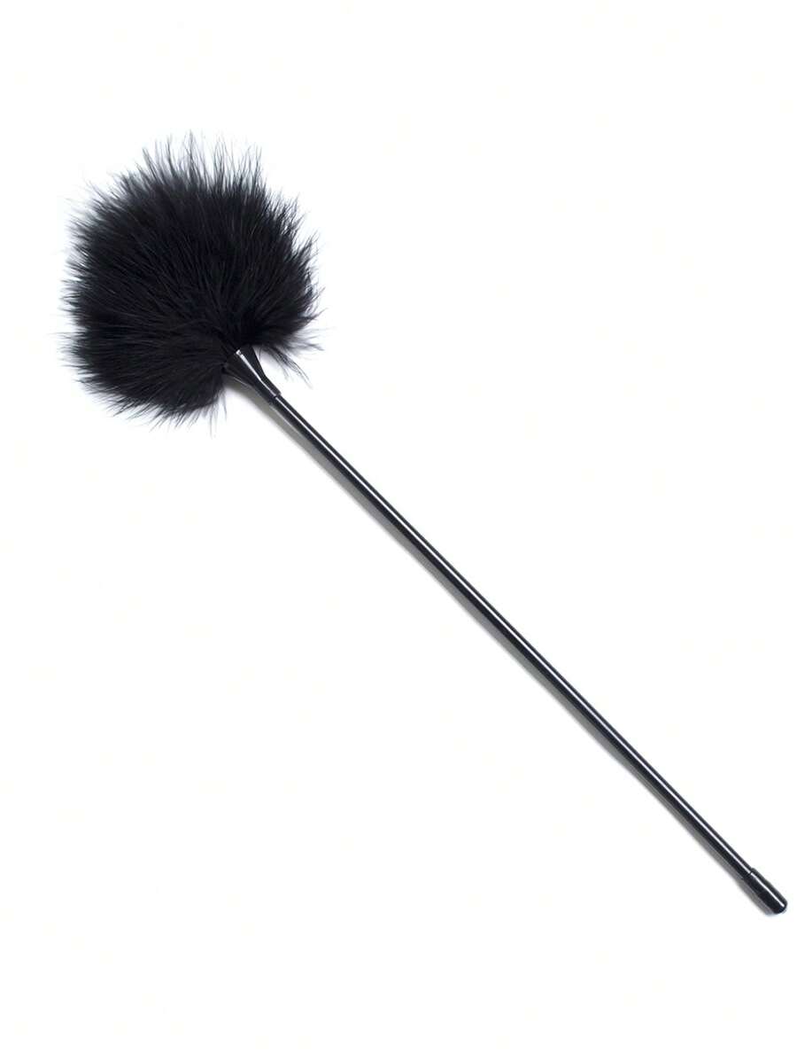 Sex Toys Black 42cm/20cm Flirting Feather Whip Spank Flogger Clit ...
