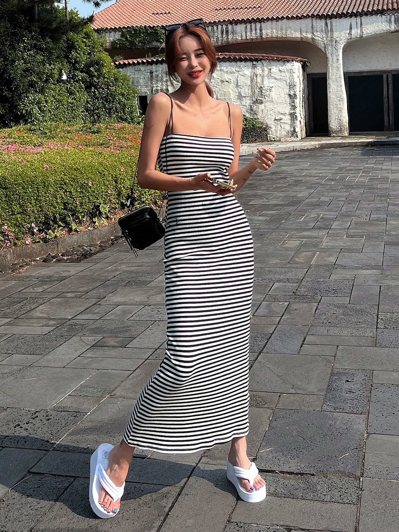 DAZY Kpop คามีเดรส ลายทาง | SHEIN TH