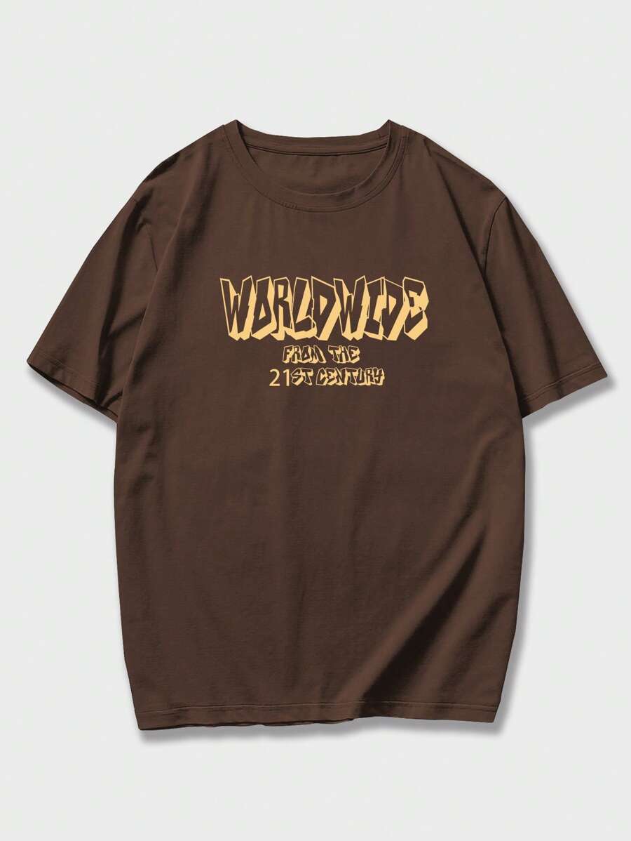 ROMWE Street Life Men Letter Graphic Tee | SHEIN USA