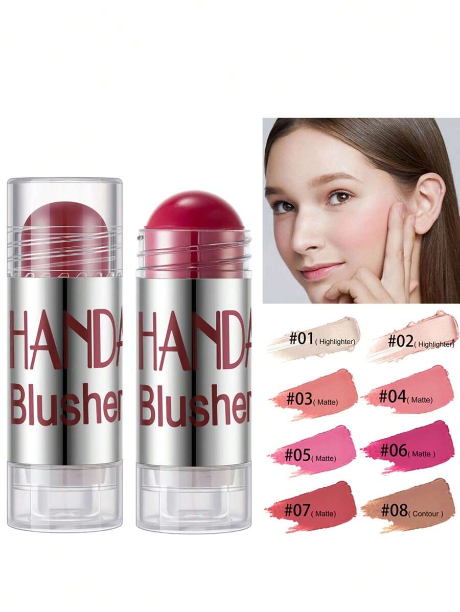 Blush Stick , 1 Peça Altamente Pigmentado Blush Facial Bochecha Blush ...