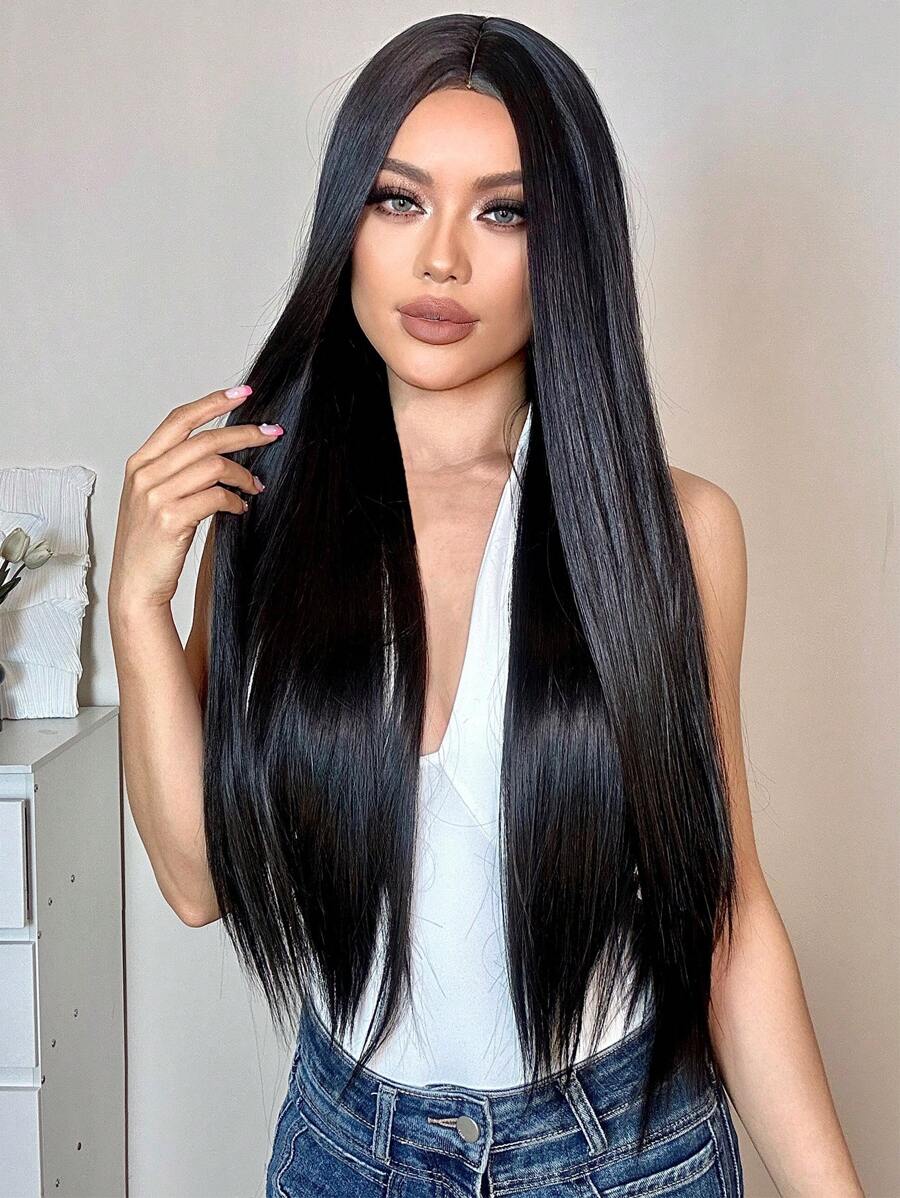 Extra Long Straight Synthetic Wig | SHEIN USA