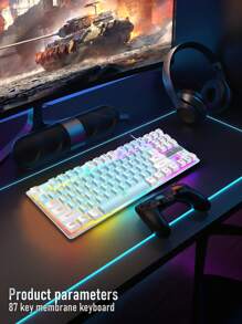 Random Multicolor Plastic Wired Gaming Mechanical Keyboard | SHEIN USA