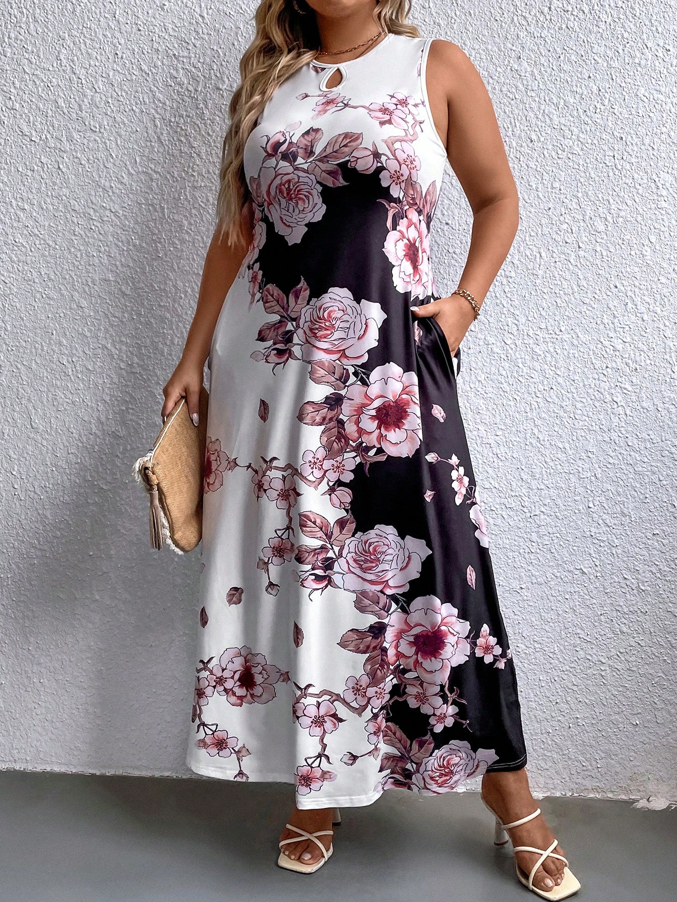 EMERY ROSE Plus Floral Print Hidden Pocket Dress for Sale Australia| New Collection Online ...