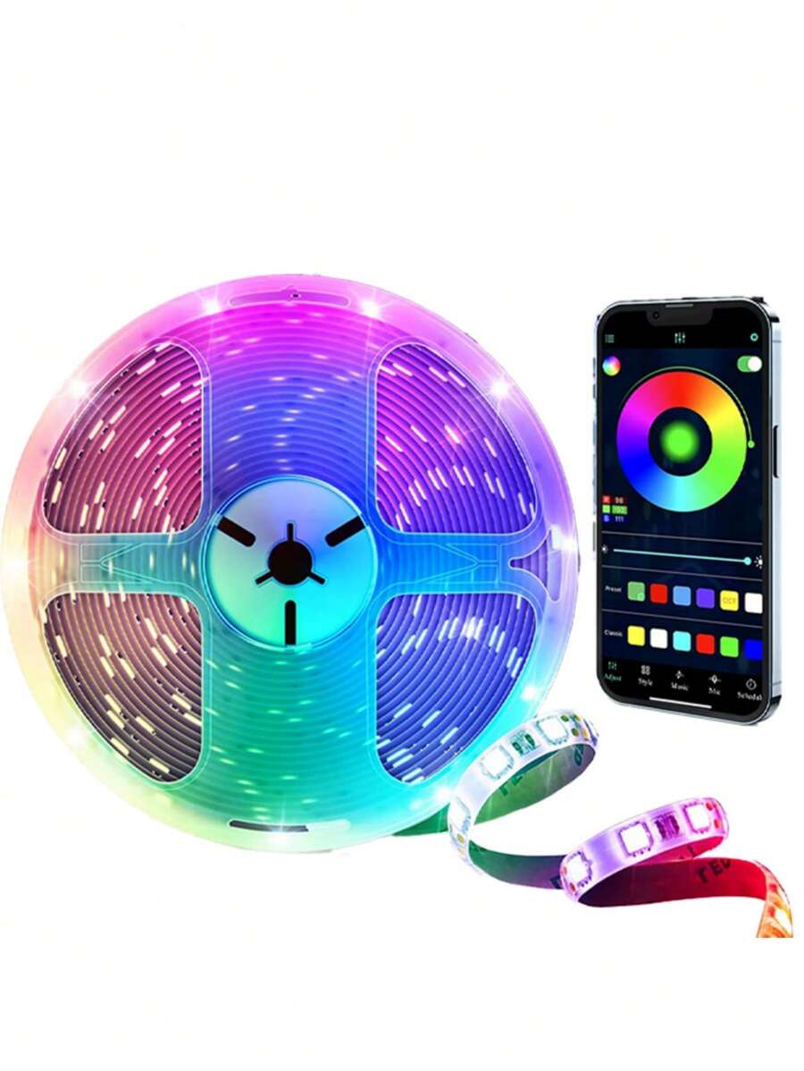 20 Meter Car Lights RGB Led Strip Lights Music Sync Color Changing ...