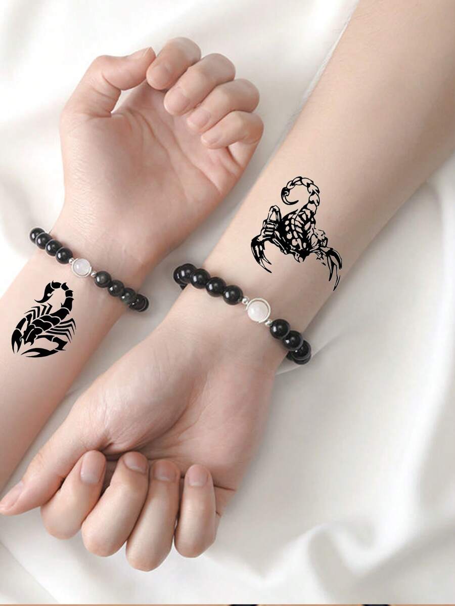 1sheet Scorpion Pattern Tattoo Sticker | SHEIN USA