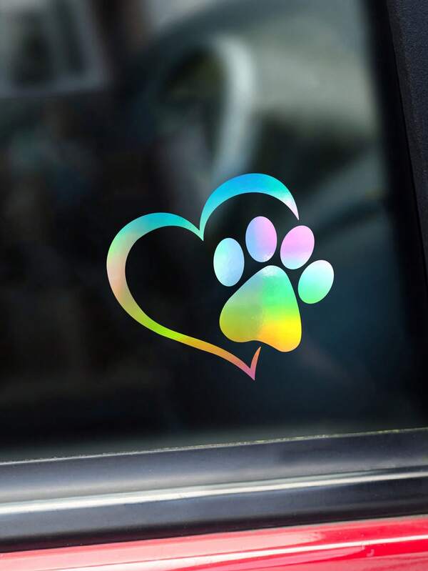 Paw Print Car Sticker | SHEIN USA