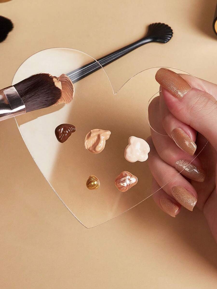 1pc Heart Shaped Foundation Palette | SHEIN USA