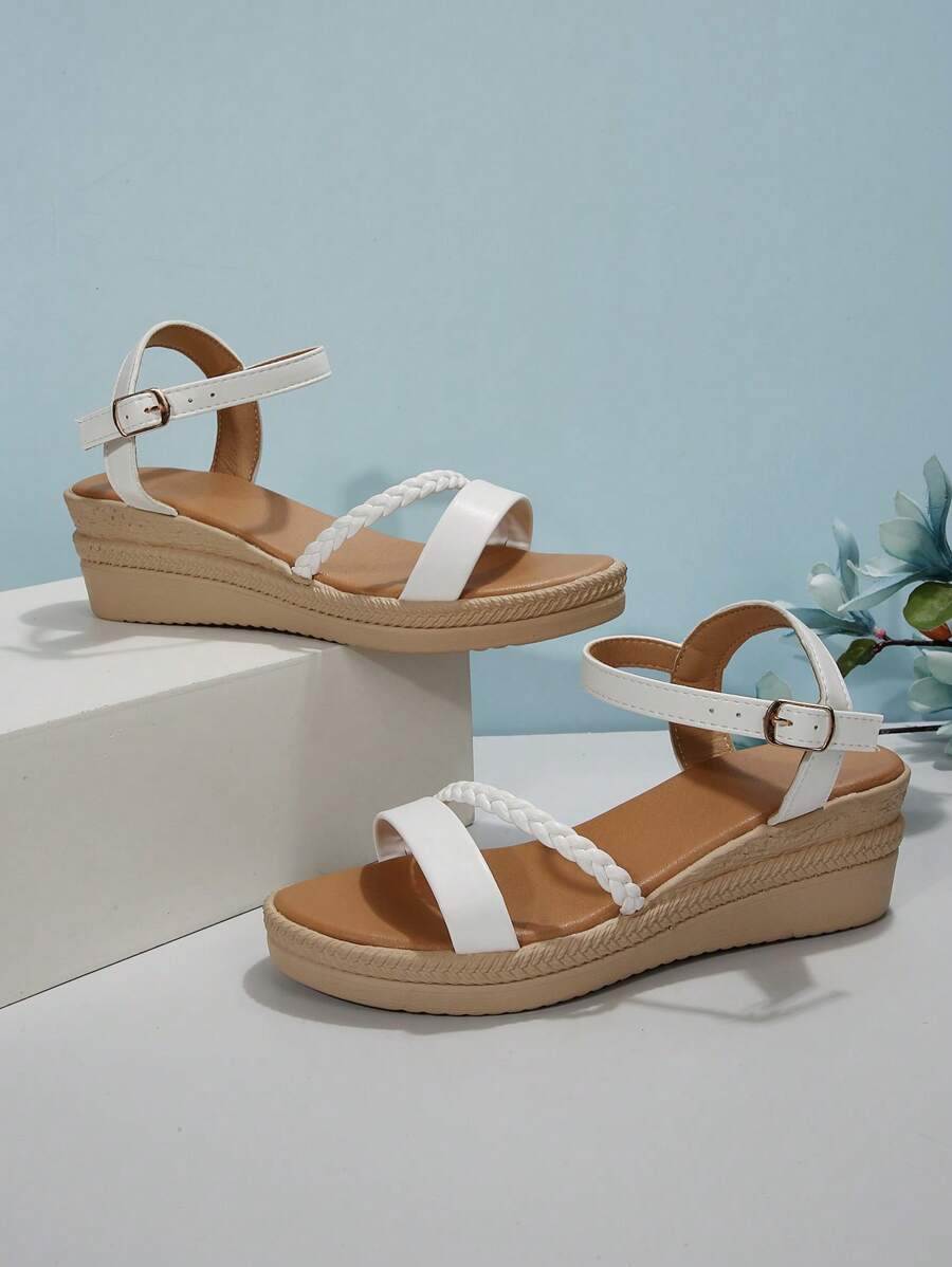 Women's Platform Wedge Sandals, White | SHEIN USA