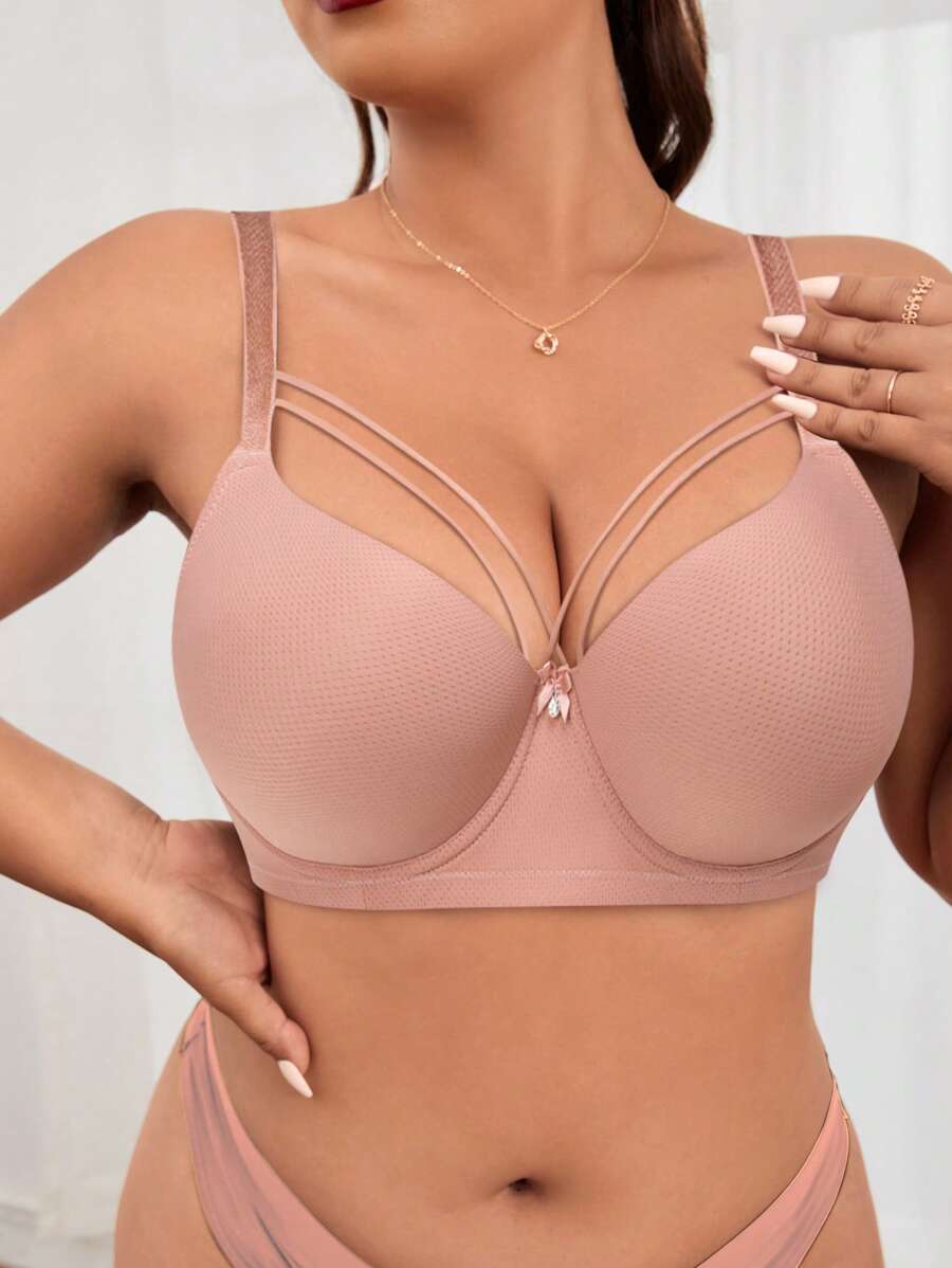 Plus Solid Underwire Bra | SHEIN USA