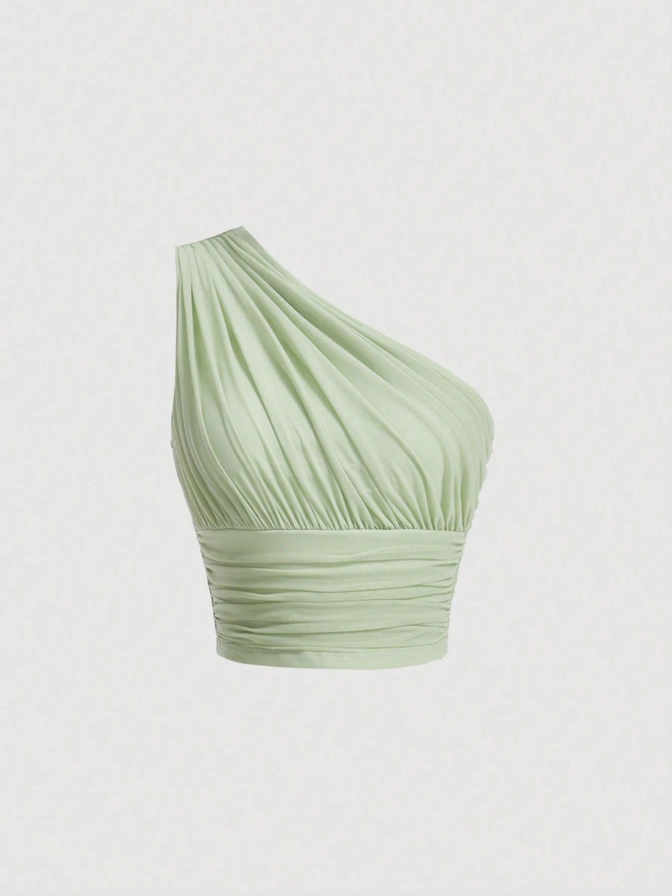SHEIN MOD One Shoulder Ruched Crop Top | SHEIN USA