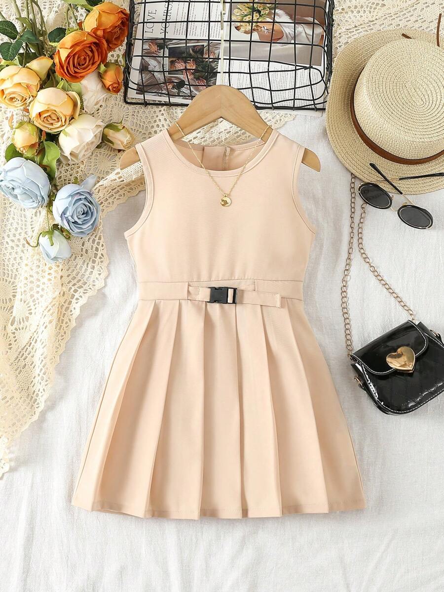 New Summer Young Girls' Vest Dress Preppy Style School Uniform Dress ...