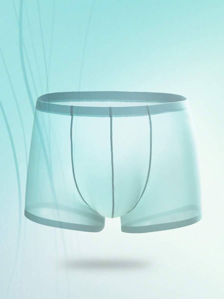 Men Contrast Binding Sheer Boxer Brief | SHEIN USA