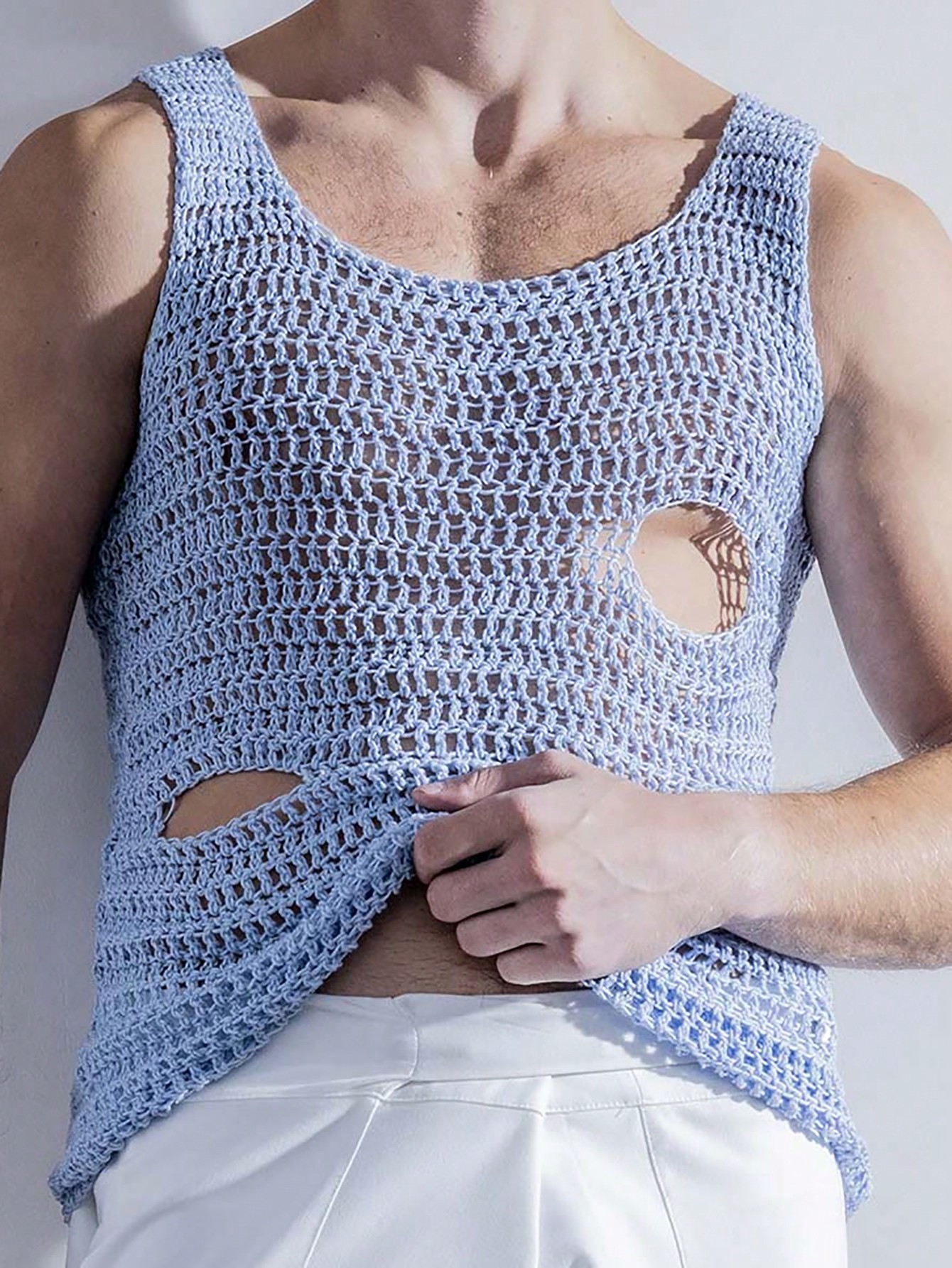 Men Cut Out Tank Knit Top | SHEIN USA