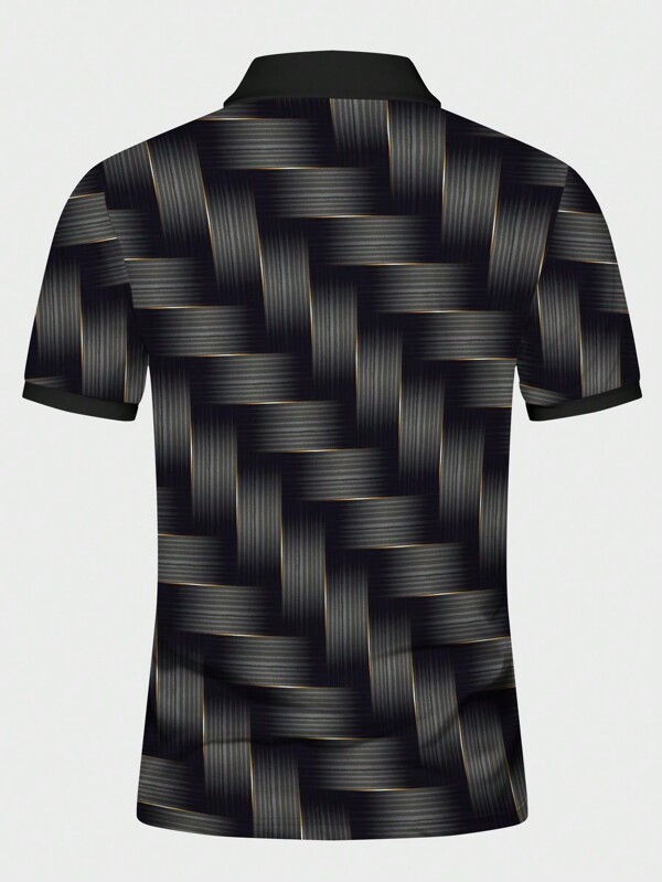 Manfinity Homme Men Allover Print Polo Shirt | SHEIN USA