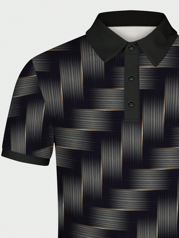 Manfinity Homme Men Allover Print Polo Shirt | SHEIN USA