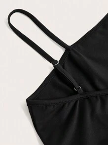 SHEIN ICON Cut Out Crisscross Front Crop Top | SHEIN USA