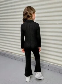 SHEIN Mono Acampanado De Color Sólido De Punto Para Niña Joven | Mode ...