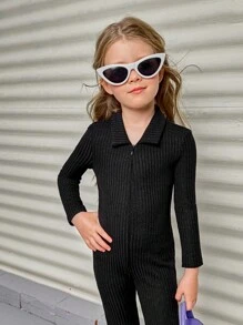 SHEIN Mono Acampanado De Color Sólido De Punto Para Niña Joven | Mode ...