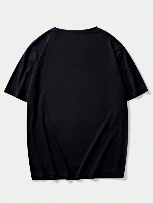 Romwe Street Life Hombres Camiseta Con Estampado De Coche Moda De