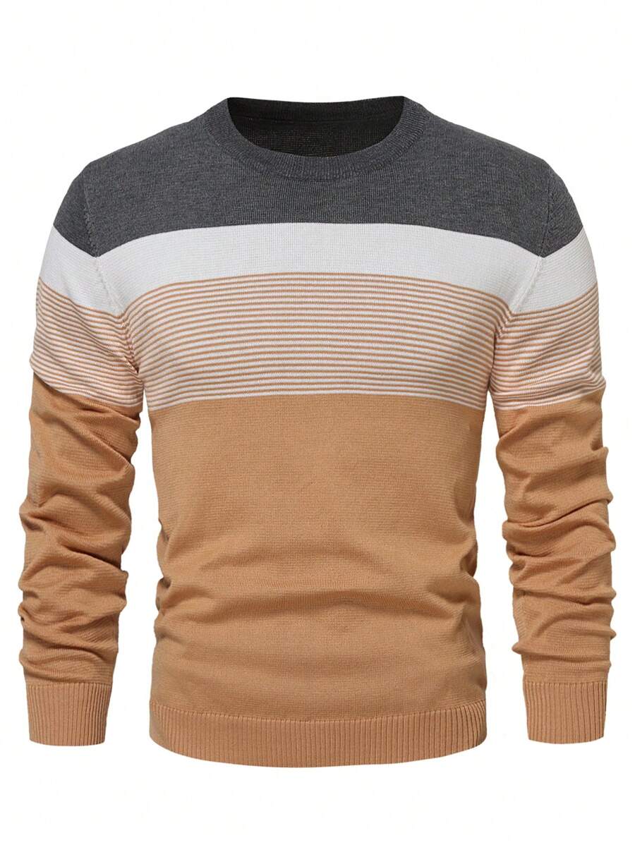 Manfinity Homme Men Colour Block Jumper | SHEIN UK
