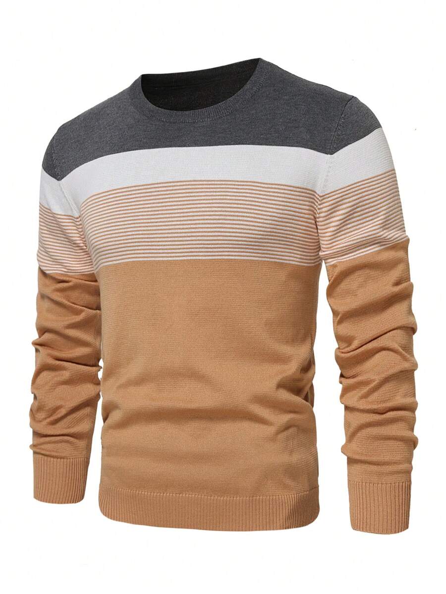 Manfinity Homme Men Colour Block Jumper | SHEIN UK