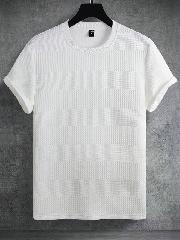 Manfinity Homme Men Solid Round Neck Tee | SHEIN USA