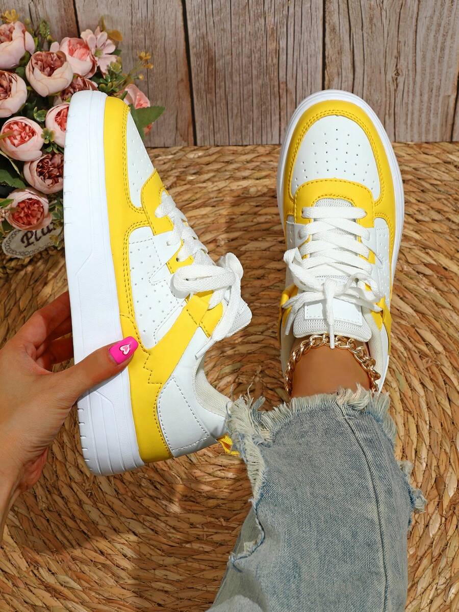 Versatile Fashionable Casual Solid Color Sneakers | SHEIN USA