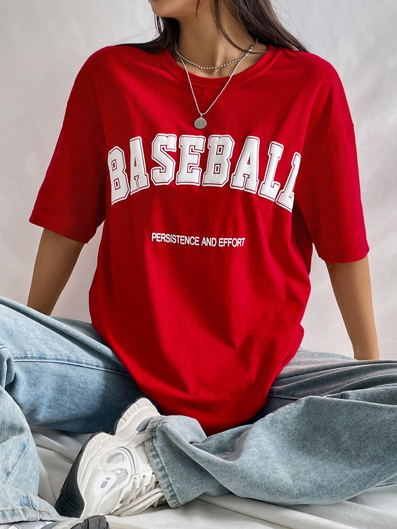 Shein Coolane Slogan Graphic Drop Shoulder Tee Shein Usa