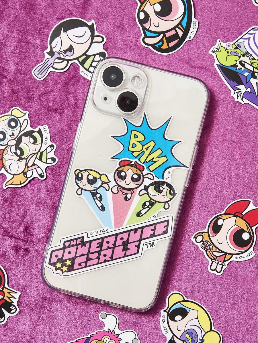 THE POWERPUFF GIRLS X SHEIN Cartoon Graphic Sticker, Cute Paper DIY ...