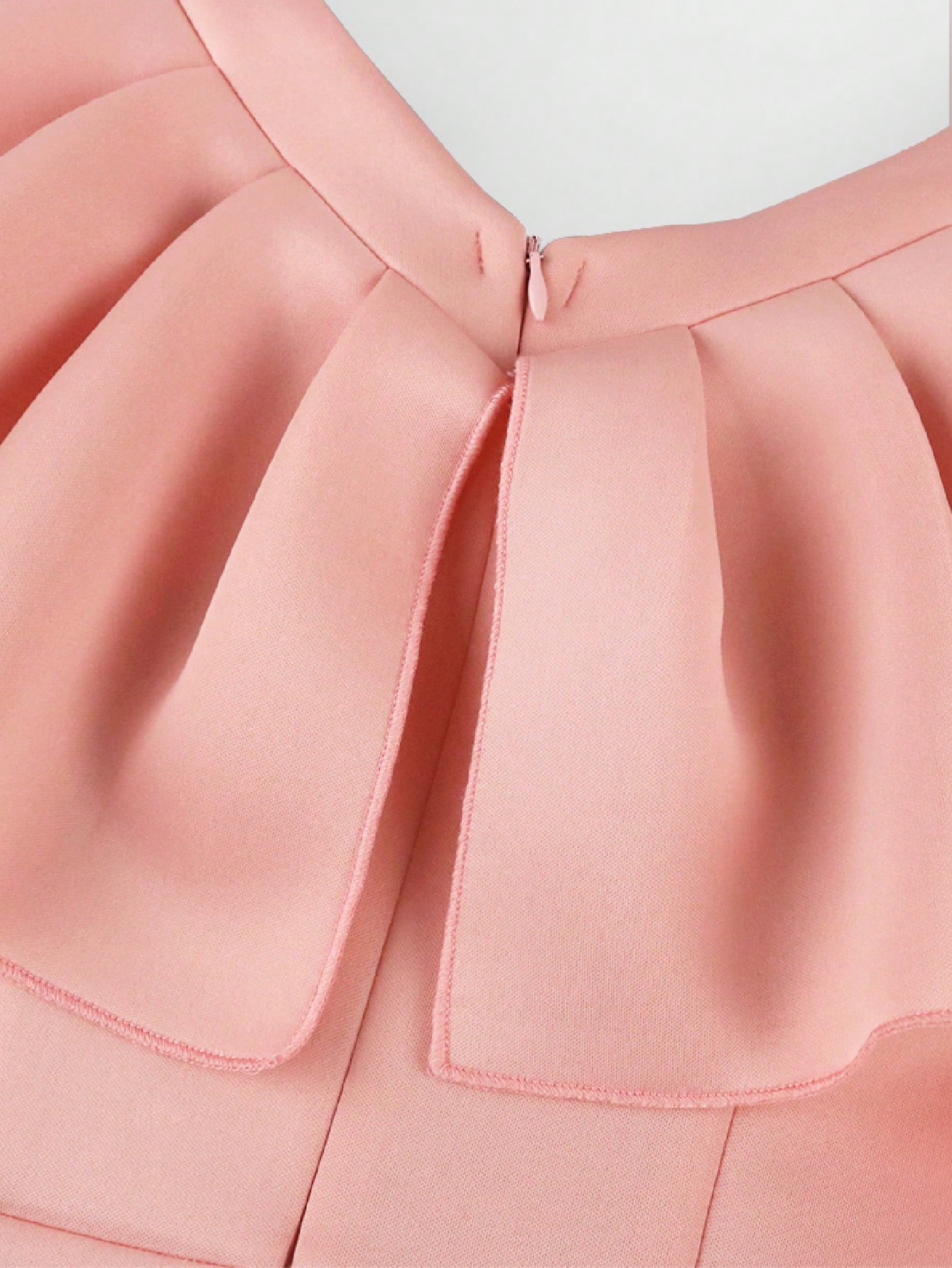 Big Bow Ruffle Trim Split Back Dress Shein Usa
