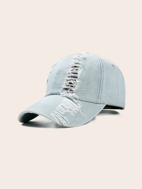 ROMWE Washed Broken Baseball Cap | SHEIN USA