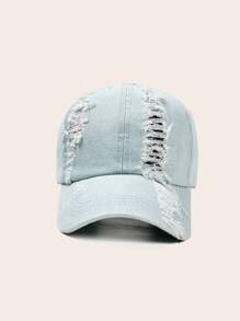 ROMWE Washed Broken Baseball Cap | SHEIN USA
