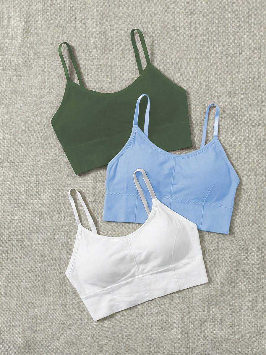 SHEIN Yoga Basic 3pcs High Stretch Sports Bra | SHEIN USA