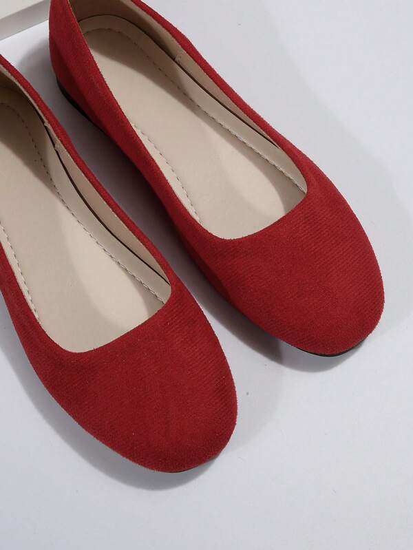 Women Minimalist Ballet Flats, Funky Outdoor Fabric Flats | SHEIN USA