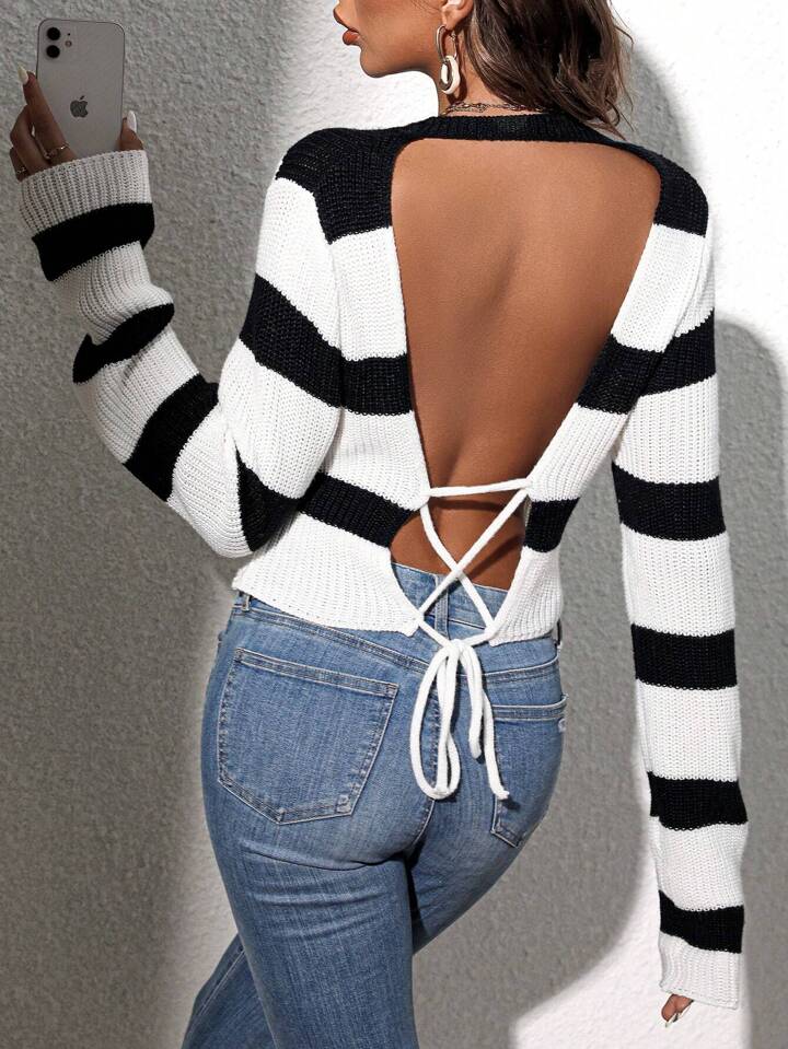 Backless Sweater