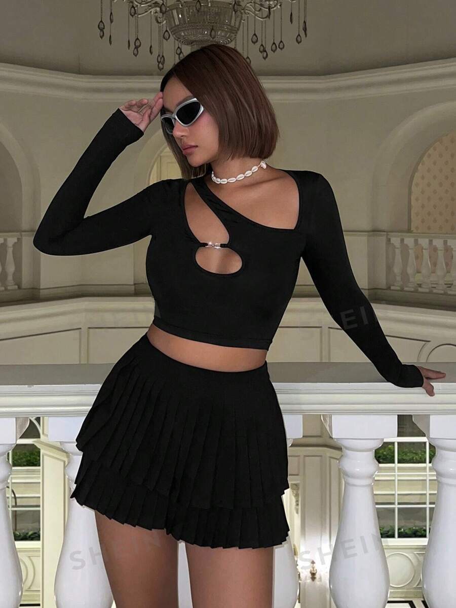 SHEIN ICON Y2k Fall Women Outfits Basic T Shirt Women T Shirt Plain T ...