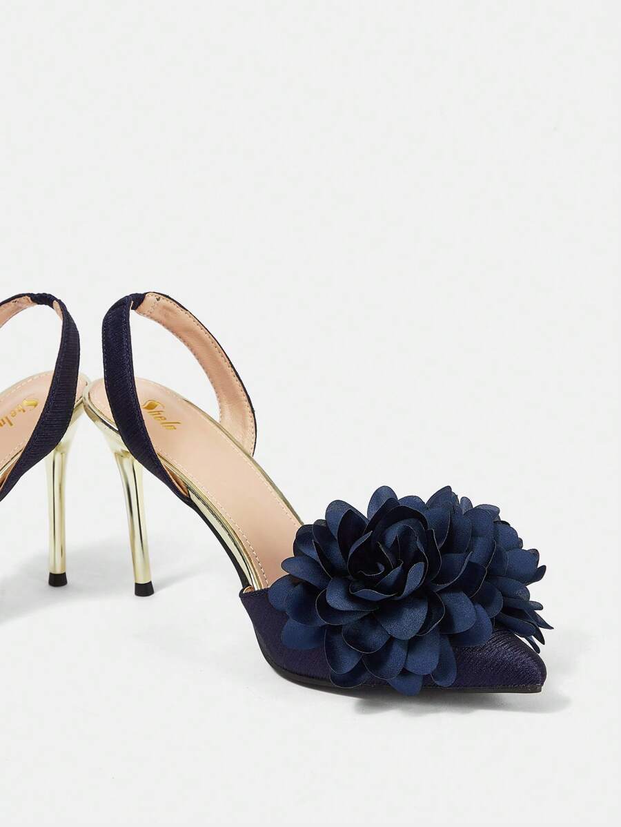 CUCCOO CHICEST Elegant Slingback Pumps For Women, Applique Decor ...