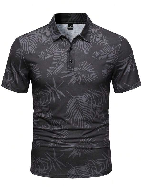 Manfinity Men Tropical Print Polo Shirt | SHEIN USA
