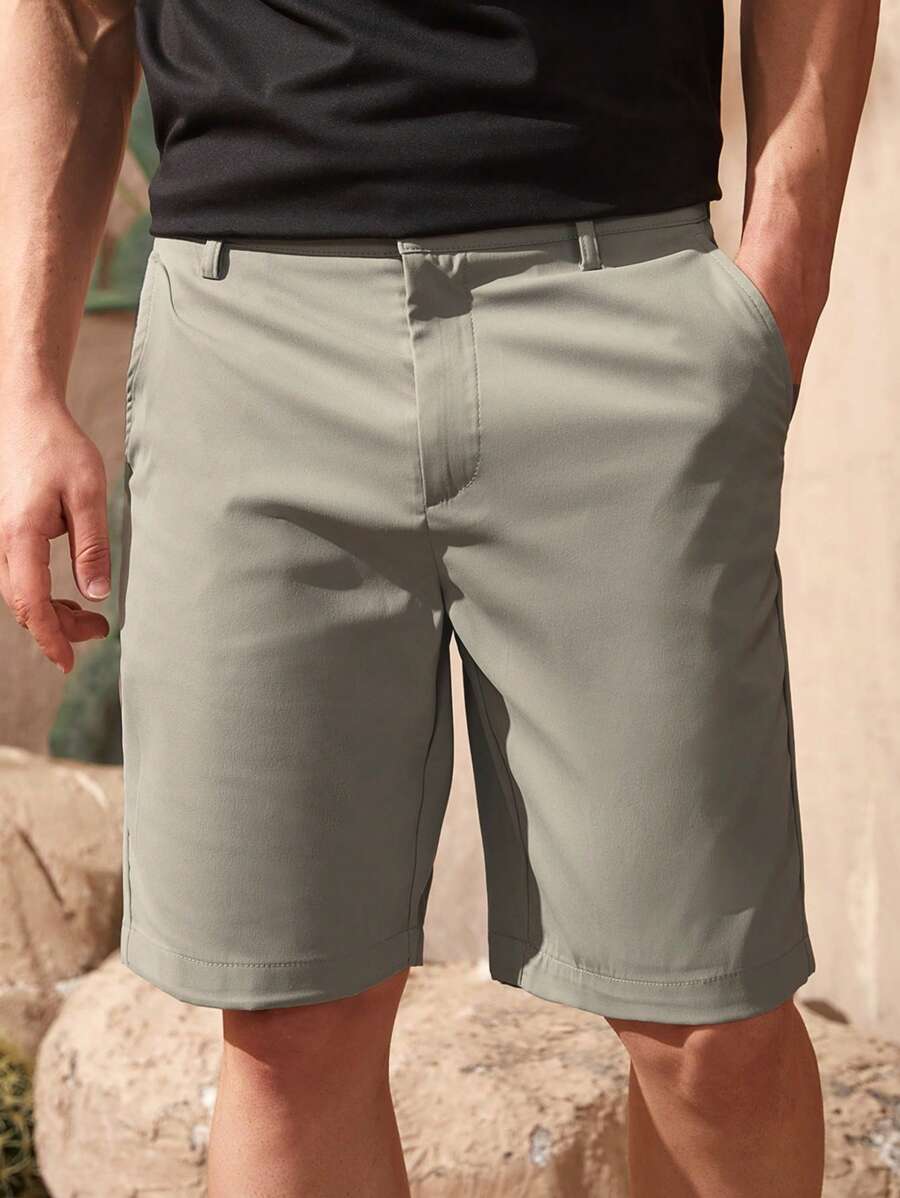 Manfinity Nomadique Men Slant Pocket Bermuda Shorts Dress Holographic ...