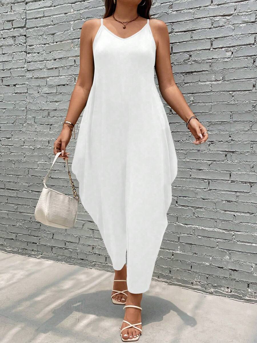 Shein Lune Plus Solid Cami Jumpsuit Shein Usa
